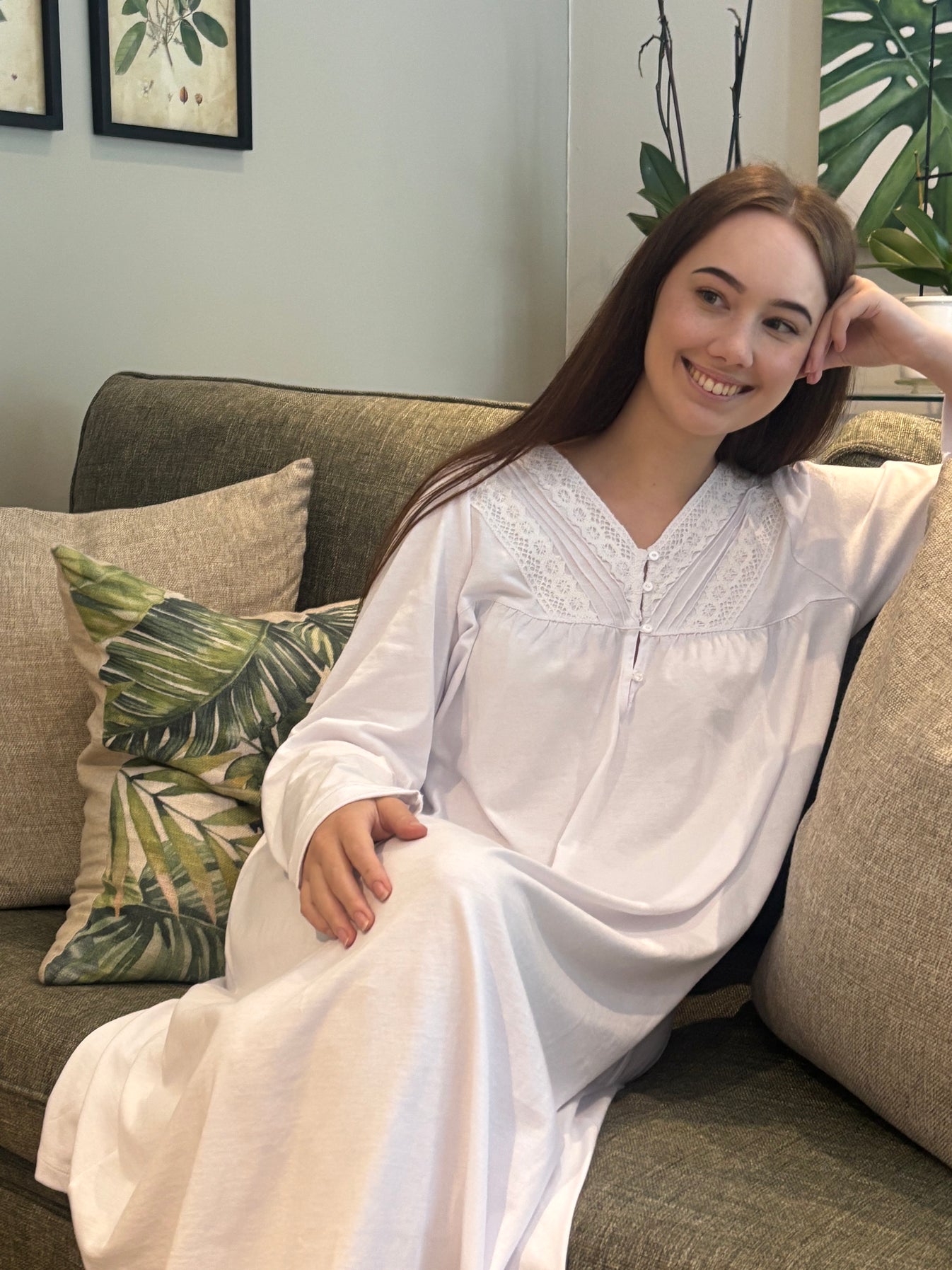 Nightie | Viola | 100% Cotton Knit – Linen and Glass