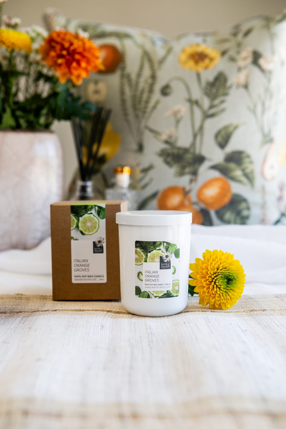 Candle - Italian Orange Groves – Linen and Glass