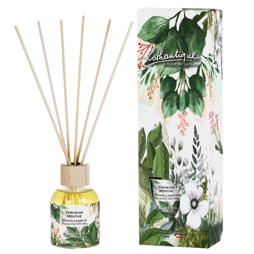 Verbena Mint Diffuser – Linen and Glass