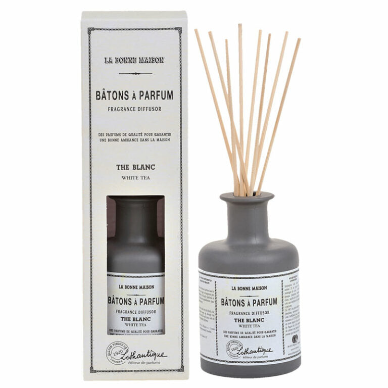 White Tea Diffuser – Linen and Glass