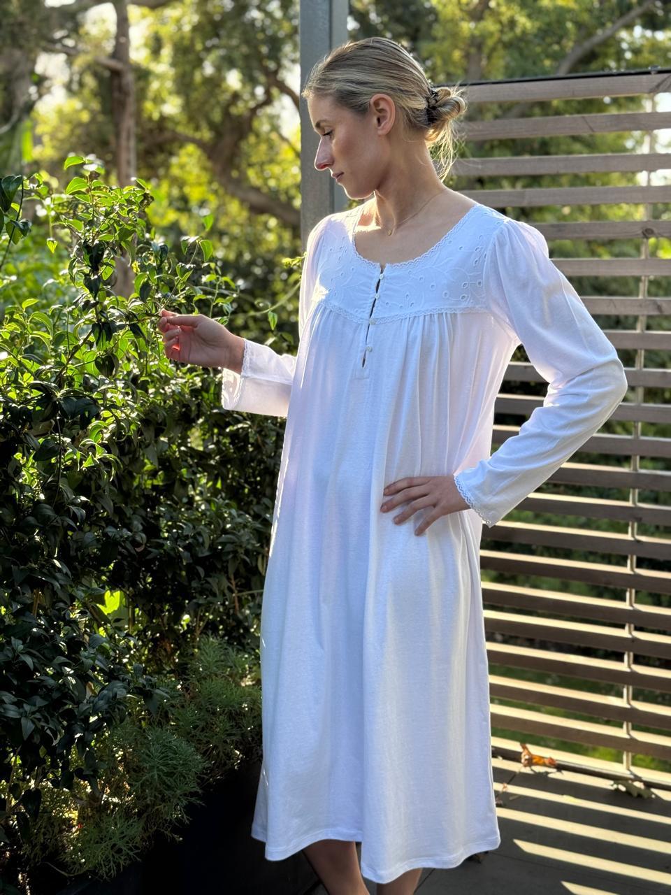 Nightie | Harper | 100% Cotton Knit – Linen and Glass