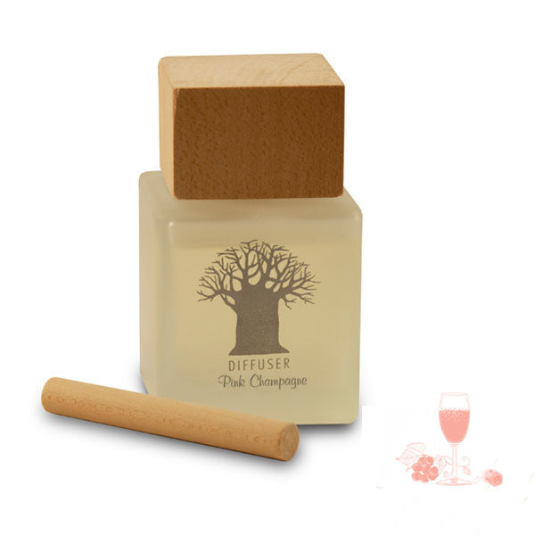 Pink Champagne Wooden Top Diffuser – Linen and Glass